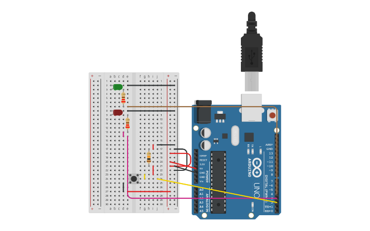 Circuit design led's | Tinkercad