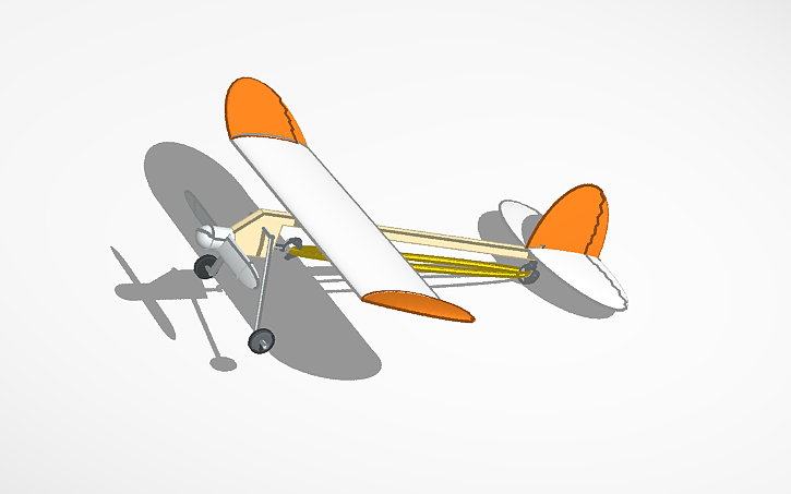 3D design RUBBER BAND POWERED AIRPLANE - Tinkercad