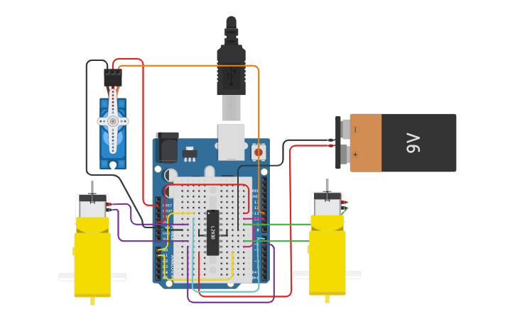 Circuit design Frantic Maimu-Turing - Tinkercad