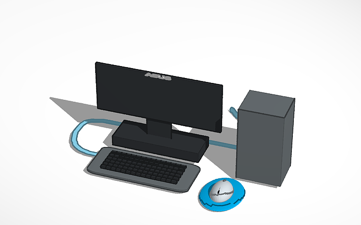 3D design Trabalho2.Computador/Carlos Augusto | Tinkercad