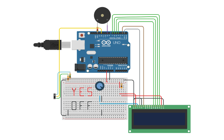 Circuit design Happy song - Tinkercad