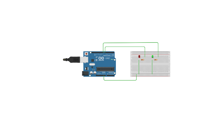 Circuit design Copy of 03.02 Arduino con Tinkercad 2. Salidas digitales. - Tinkercad