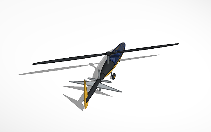 3D design Futuristic Gyrocopter - Tinkercad