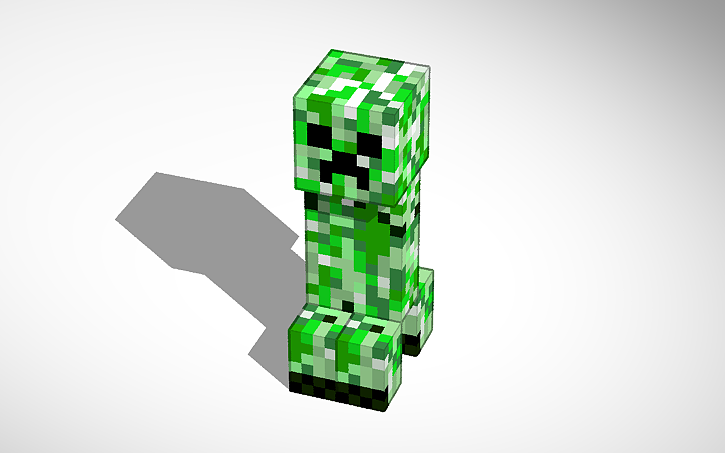 3D design Cute creeper - Tinkercad