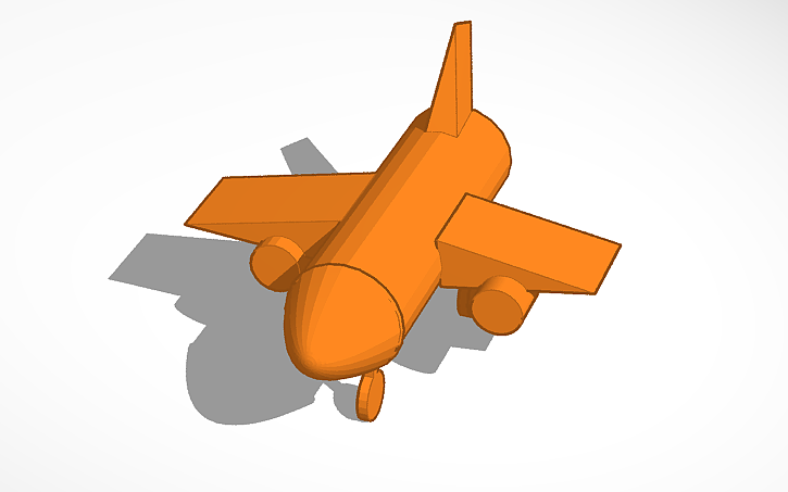 3D design airplane - Tinkercad