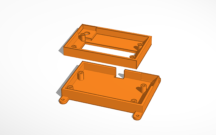 3D design Arduino LCD housing - Tinkercad