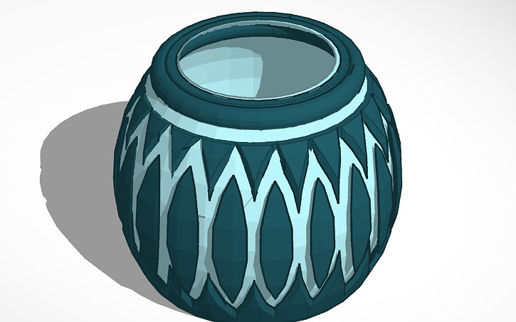3d Design Fancy Container Tinkercad