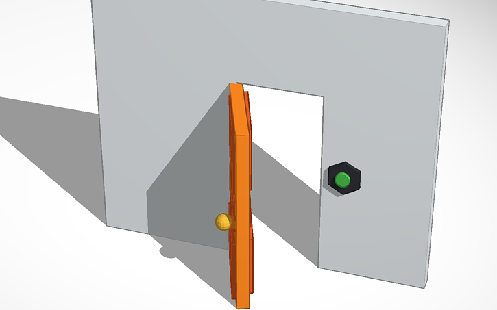 3D design RFID dør ting - Tinkercad