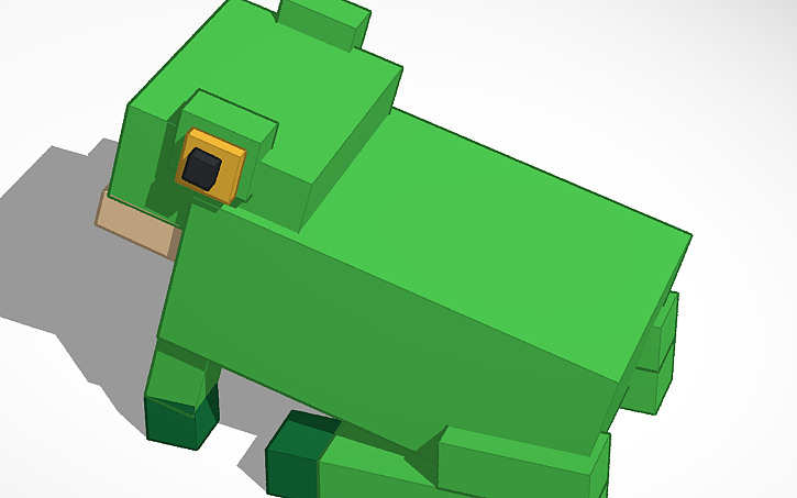 3D design frog :3 - Tinkercad