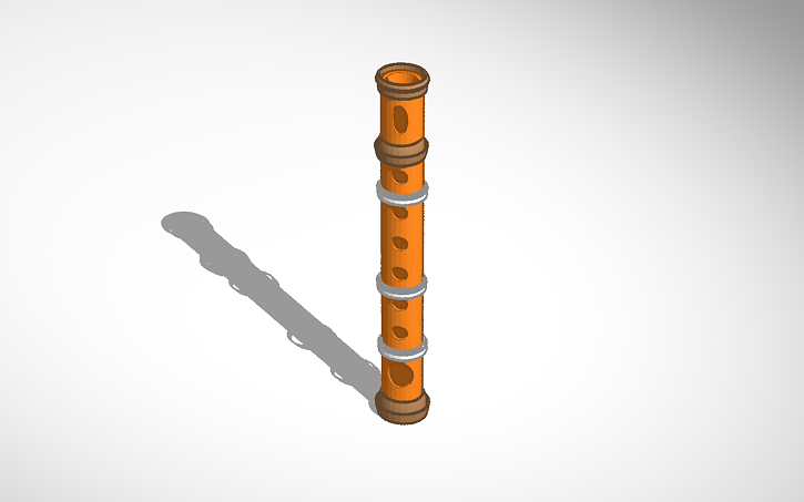 3D design Daeguem(Korean traditional instrument)-design(alice) - Tinkercad