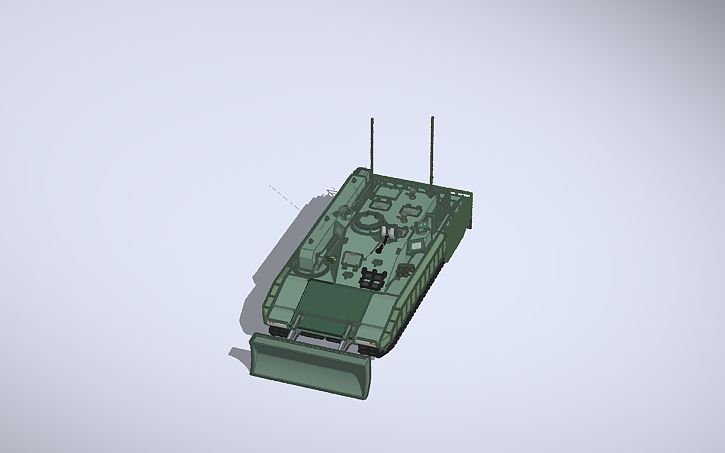 3D design ZTZ-103 Armored Recovery Vehicle - Tinkercad