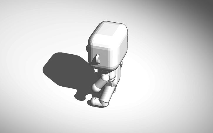 3D design Male Funko Pop Base - Tinkercad