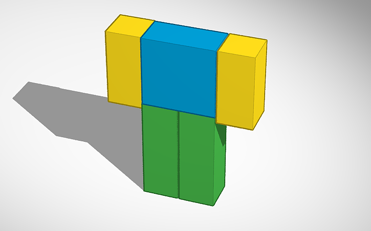 3D design Roblox noob (Using headless) - Tinkercad
