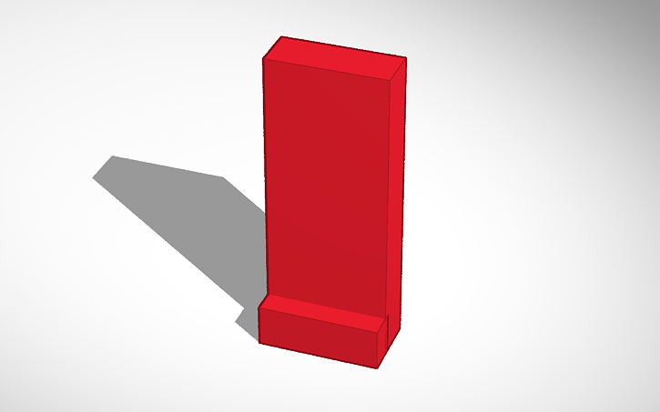 3D design led light strip holder - Tinkercad