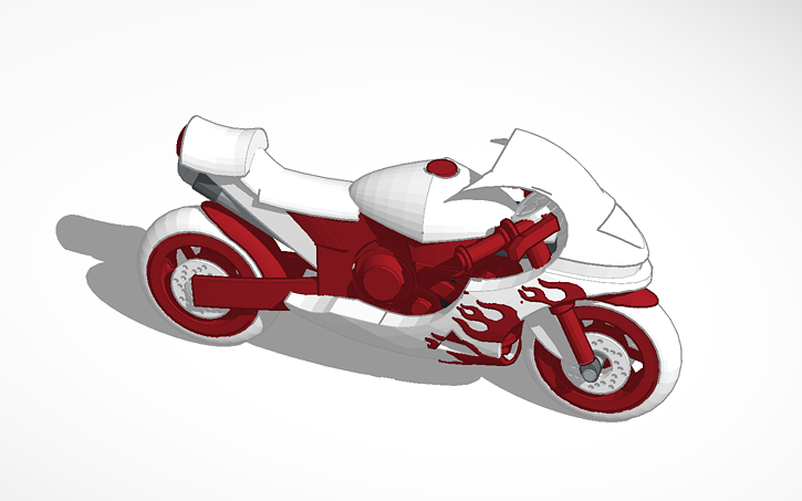 3D design motorcycle - Tinkercad