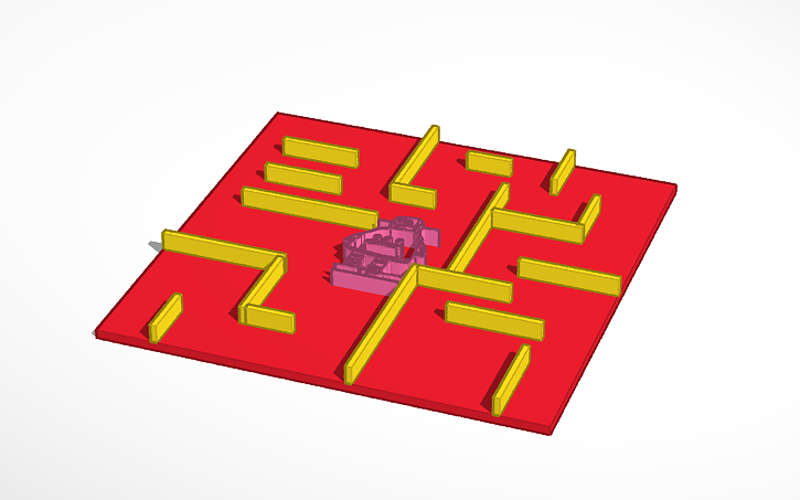3D design Maze Easy - Tinkercad