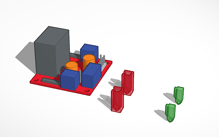 3D design L298N - Tinkercad