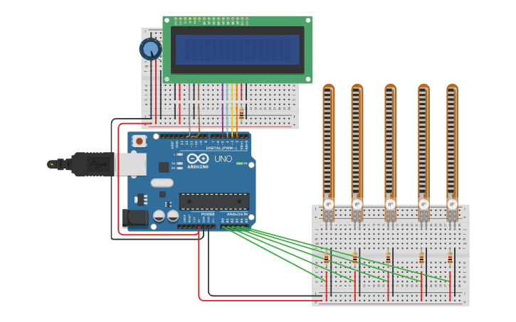 Circuit design Hand sign glove - Tinkercad