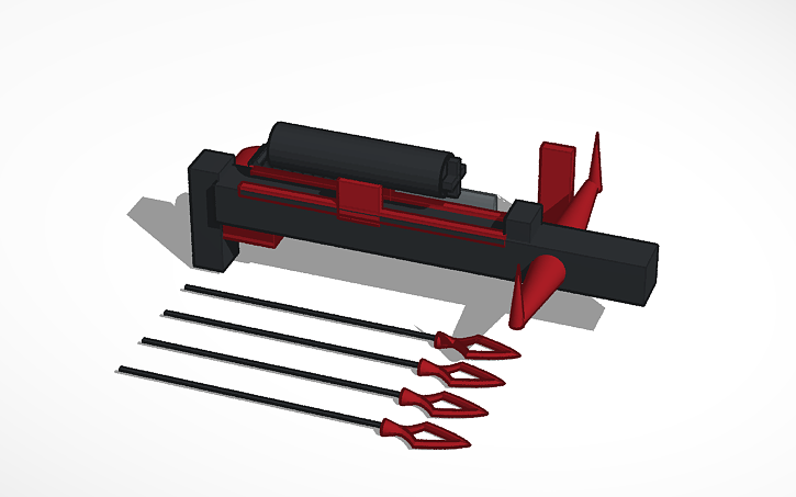 3D design Working crossbow - Tinkercad