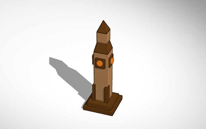 3D design Big Ben - Tinkercad