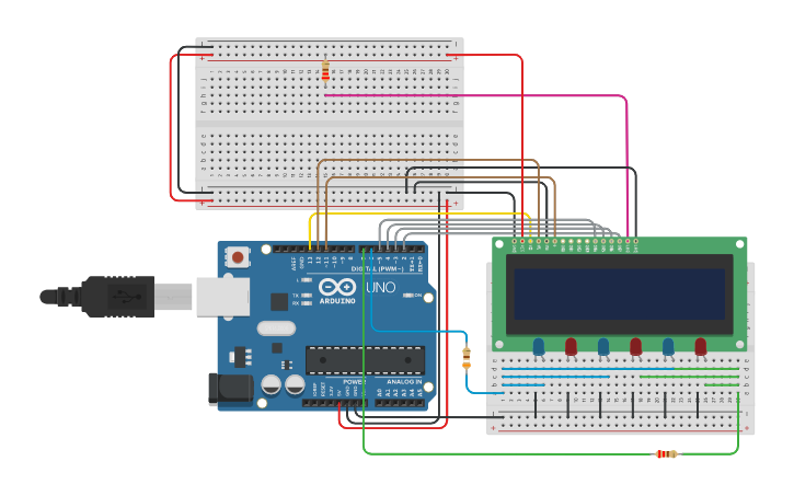 Circuit design Projet TP Elec Num | Tinkercad