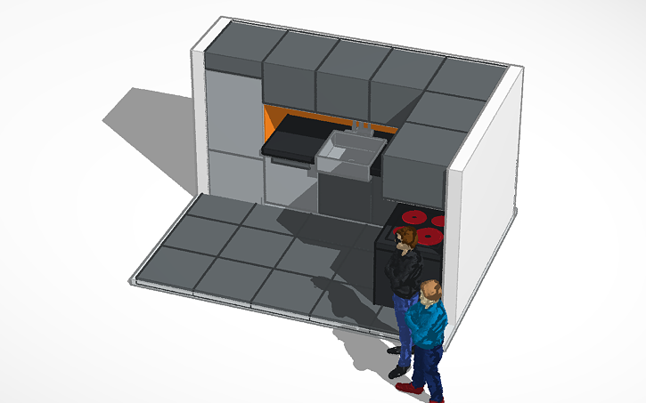 3D design S-House Kitchen - Tinkercad