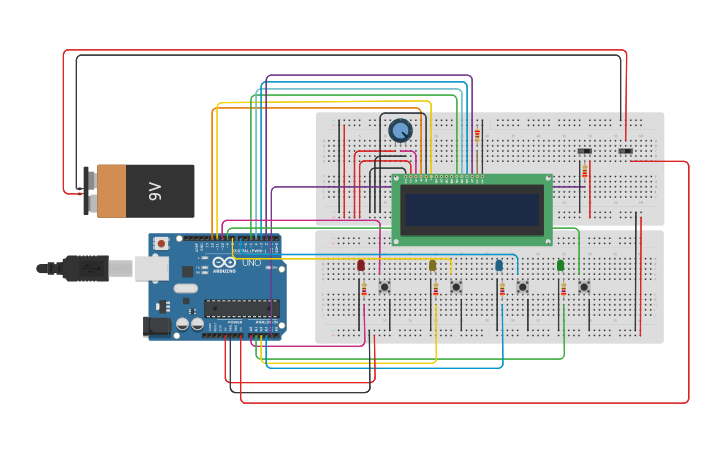 Circuit design Working Foot Keyboard | Tinkercad