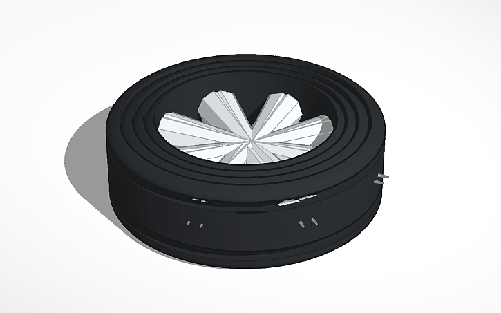 3D design Car wheel - Tinkercad