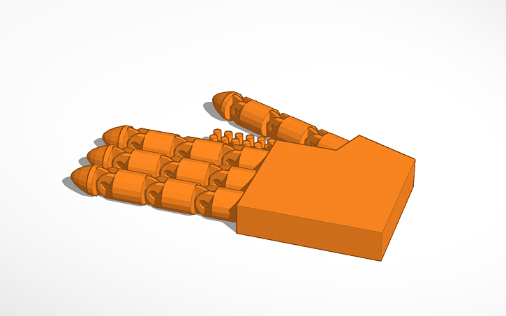 3D design 4 Fingered Hand | Tinkercad