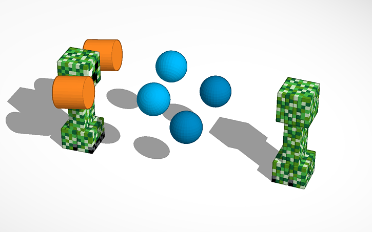 3D design Heavy metal killer creeper - Tinkercad