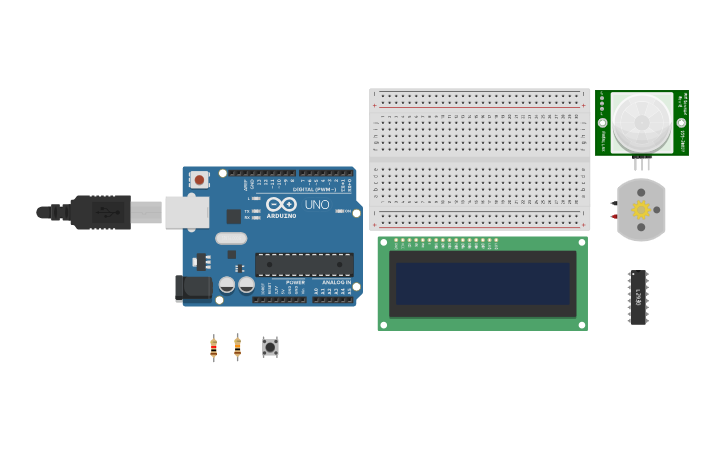 Circuit Design Copy Of Automatic Door Opener Using Arduino And Pir Sensor Tinkercad
