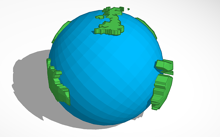 3D design Globe - Tinkercad