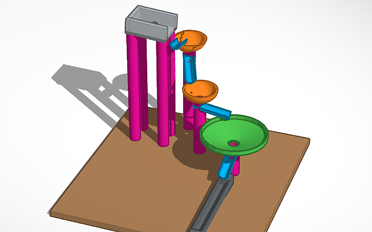 3D design marble funnels | Tinkercad