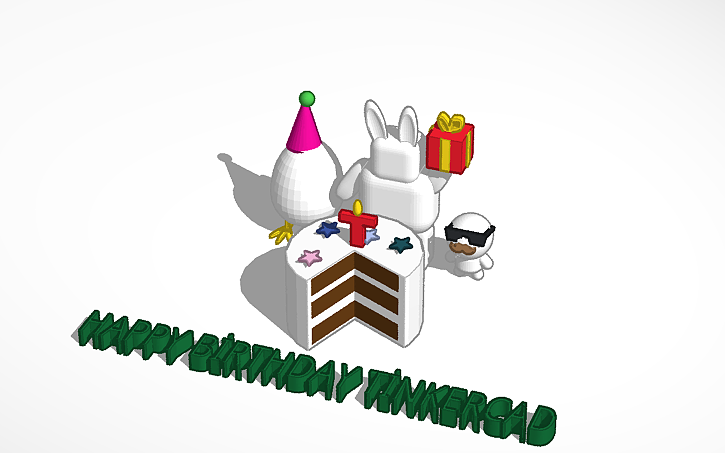 3D design Happy Birthday Tinkercad!! | Tinkercad