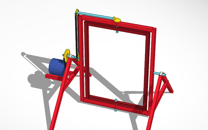 3D design rotorcast machine - Tinkercad