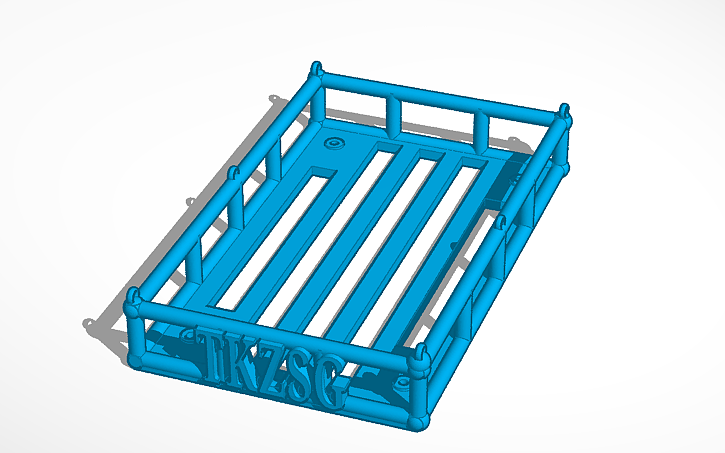 3D design 1/10 scale toyota 4runner roof rack - Tinkercad