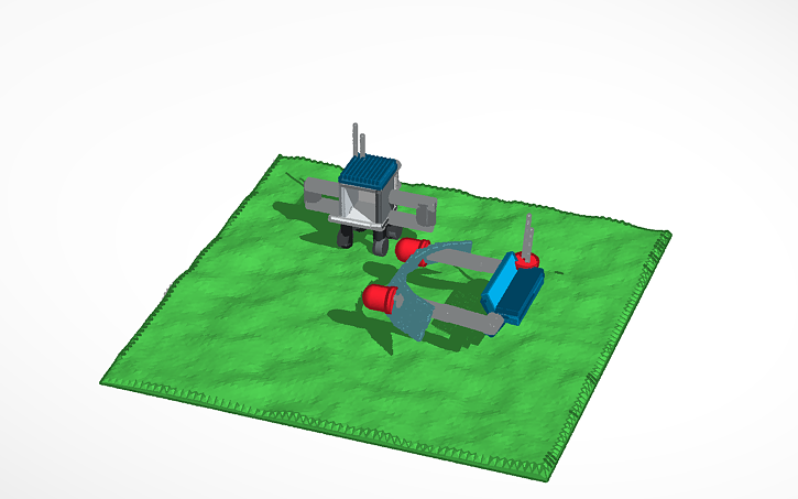 3D design Garbage Net and Garbage Press - Tinkercad