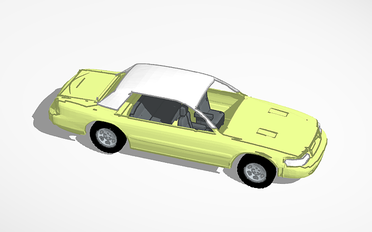 3D design W.I.P Ford Crown Vic - Tinkercad