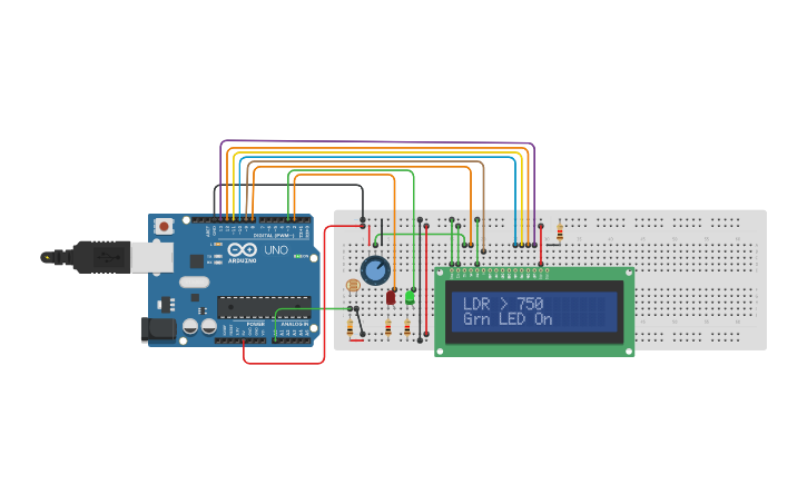 Circuit design IOT test 2 - Tinkercad