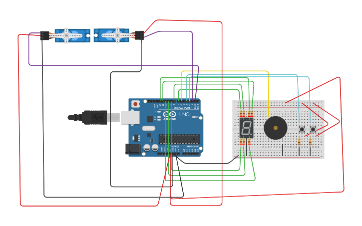Circuit Design Parking Tinkercad