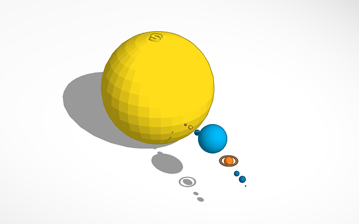 3D design Scale solar system - Tinkercad