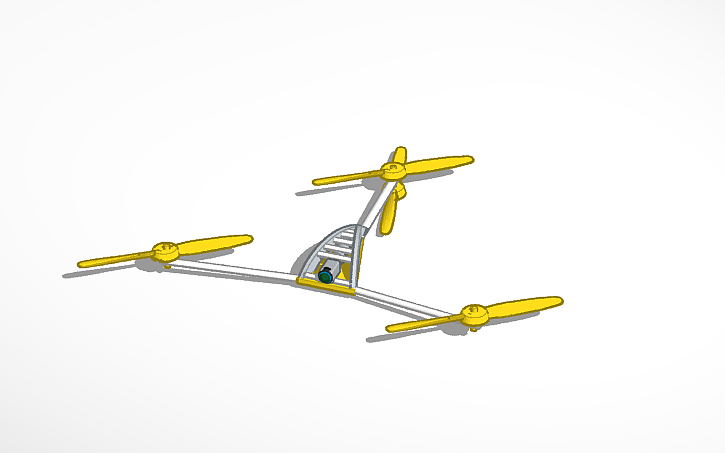 3D design Quad Y copter | Tinkercad