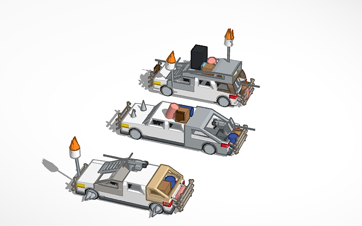 3D design mad max cars - Tinkercad