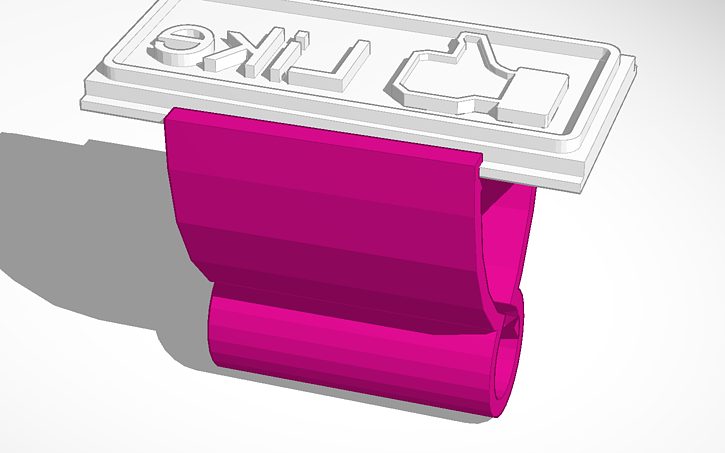 3D design iLike Stamp - Tinkercad