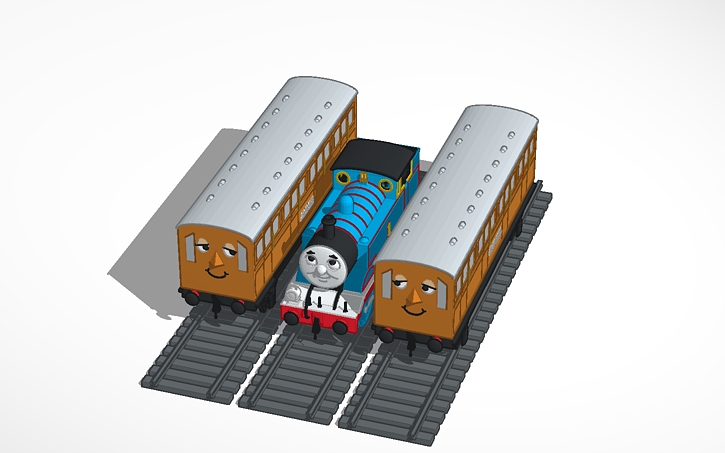 3D design Thomas Annie and Clarabel - Tinkercad