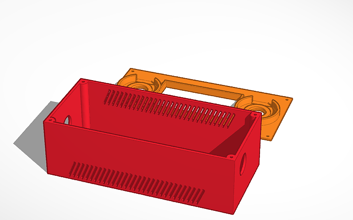 3D design PSU Enclosure - Tinkercad