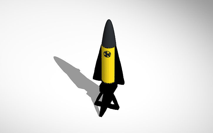 3D design nuclear war fair bomb - Tinkercad