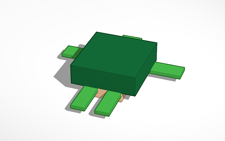 3D design Minecraft Turtle | Tinkercad
