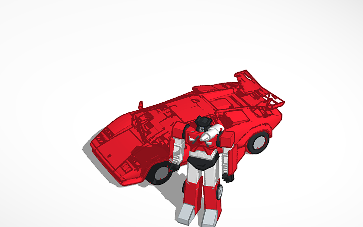 3D design Transformers G1 sideswipe - Tinkercad