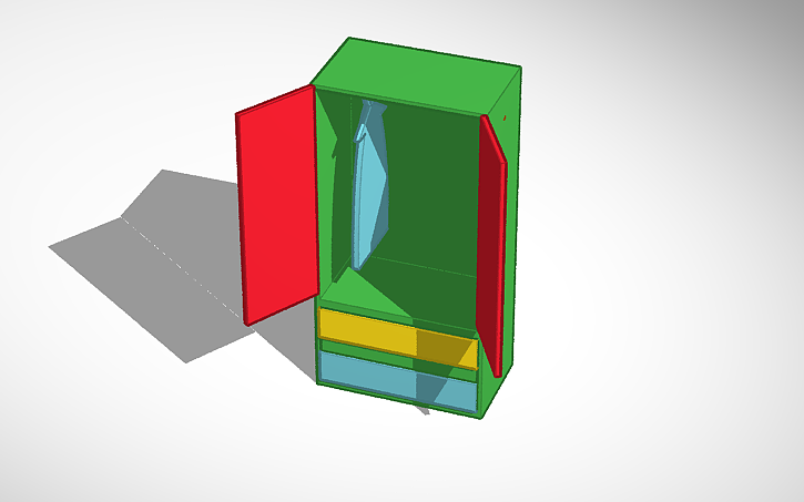 3D design Wardrobe - Tinkercad